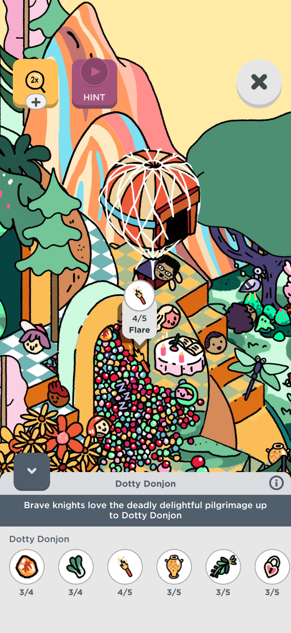 Flare in Overgrown Outpost '24 Level 2 Dotty Donjon - Two Dots ...